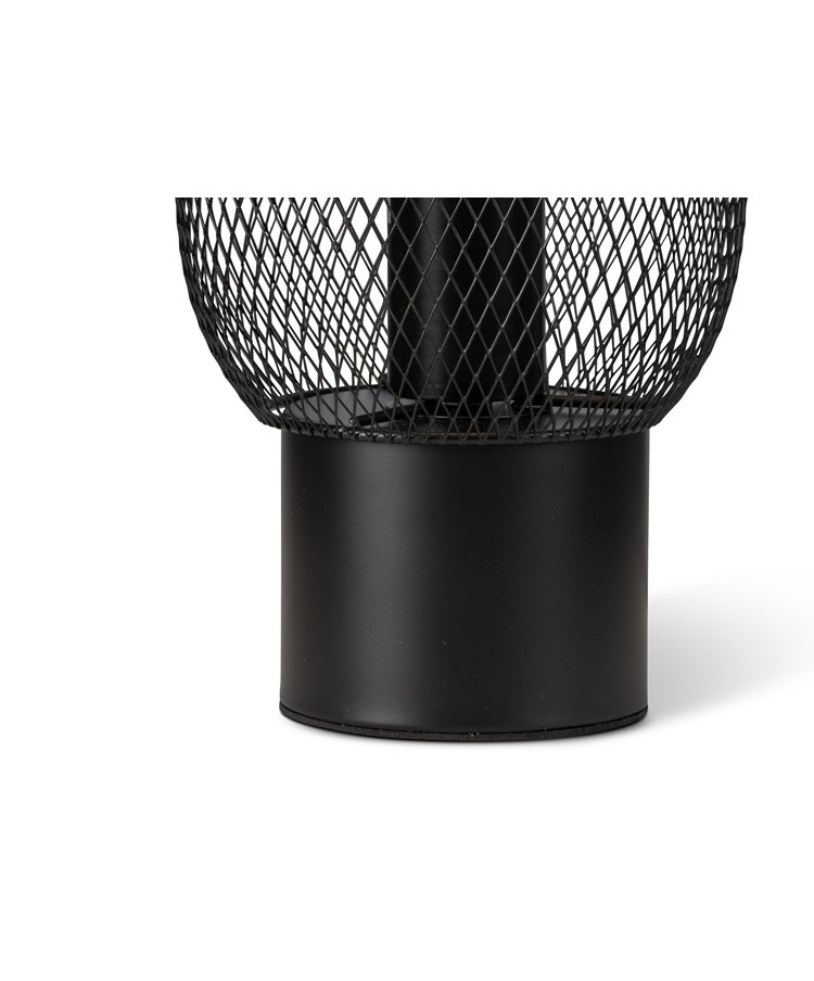 Ringtown Modern Black Wire Mesh Industrial Style Table Lamp