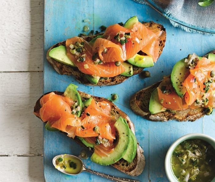 Smoked Salmon Open Sandwich