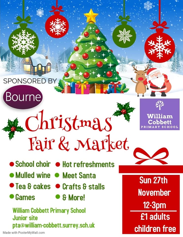 William Cobbett Primary School Christmas fair - Farnham - localfamily ...