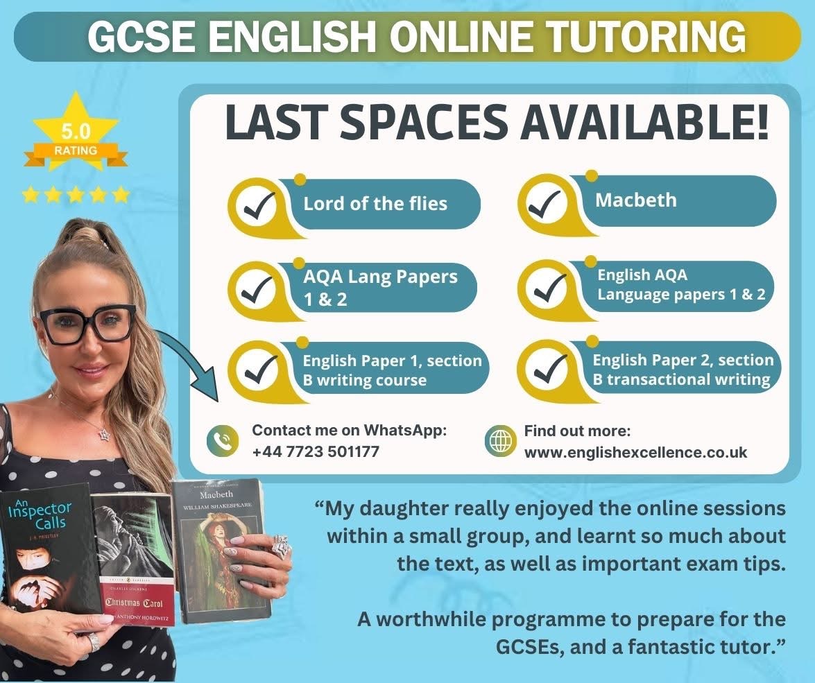 AQA English Language Paper 1 and Paper 2 GCSE Mastery Course - Event ...