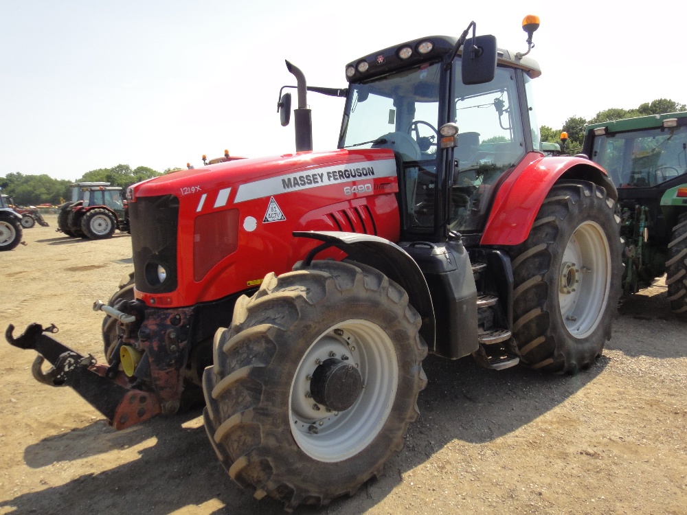 MASSEY FERGUSON 6490 DYNA 6 TRACTOR with Front & Cab Suspension, Front ...