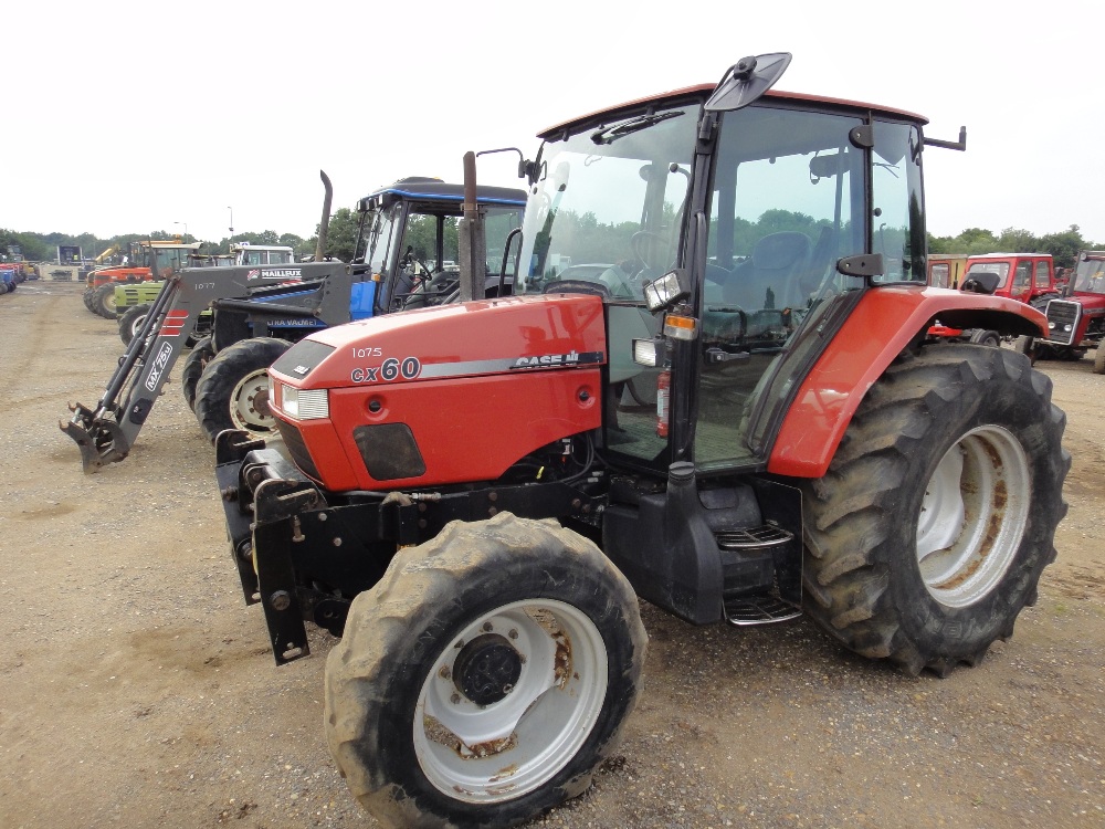 CASE CX60 4WD TRACTOR with Front Linkage & PTO & Wide Tyres. 5200 hrs R ...