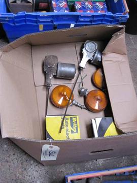 Various Duncan cab spares incl light fittings, roof, wiper motor