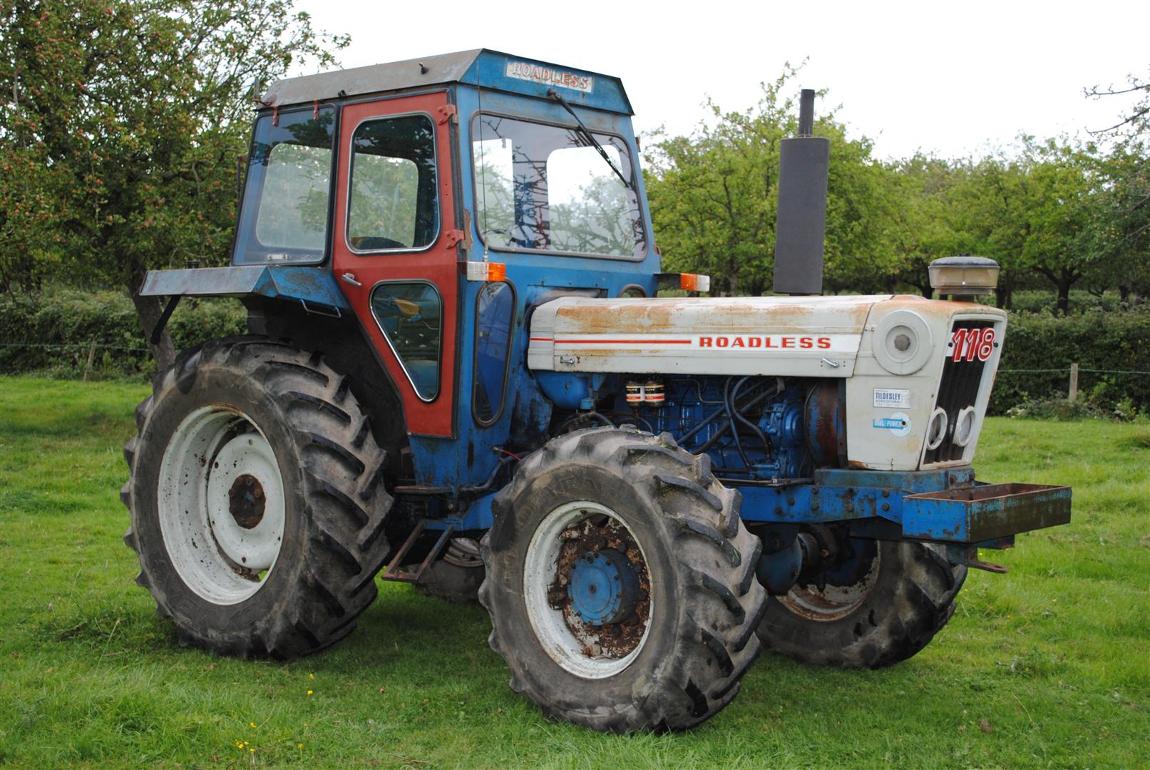 1980 ROADLESS 118 6cylinder diesel TRACTOR Reg. No. OEH 810W Serial No ...