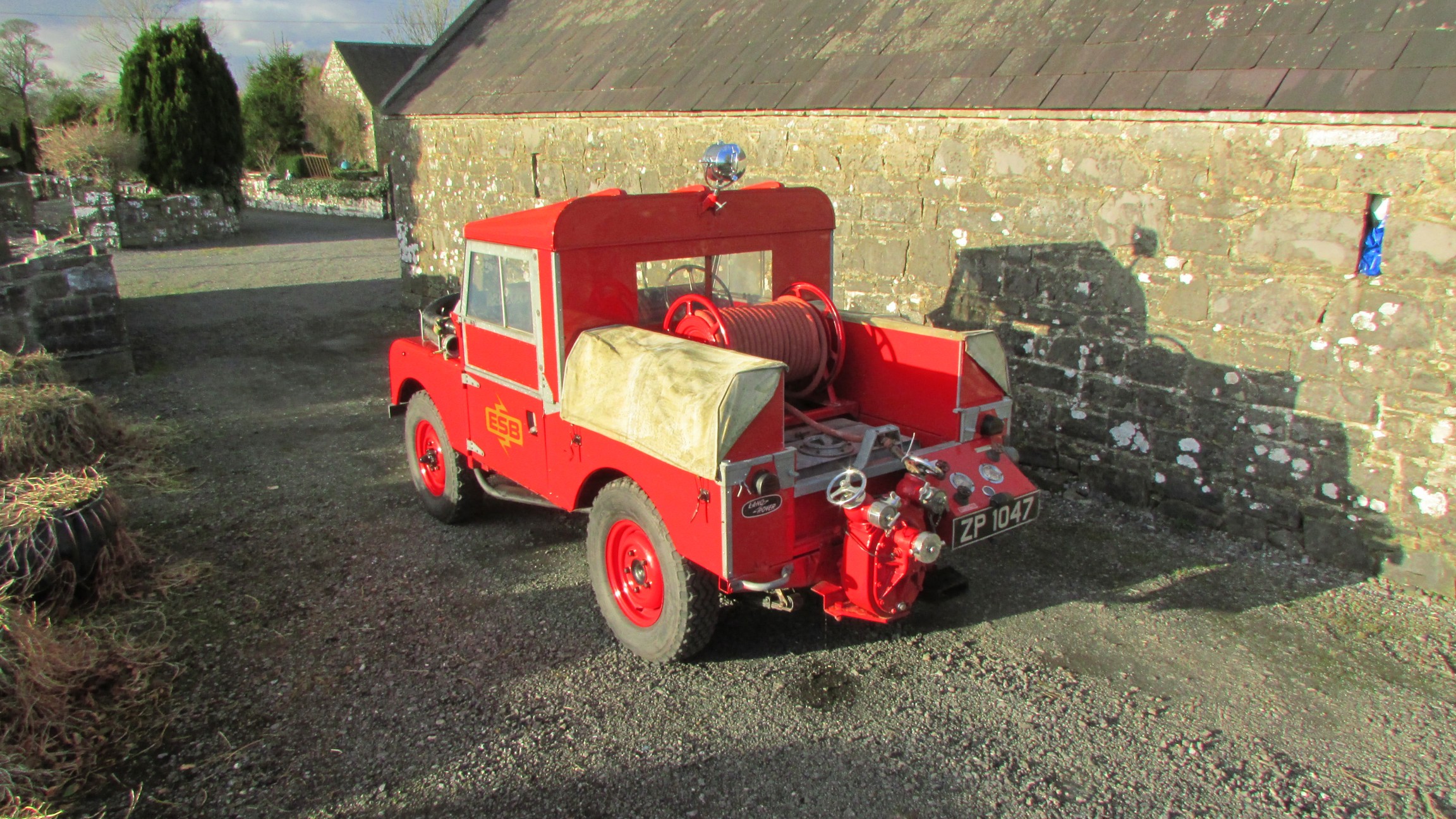 A 1953 Land Rover Series One 86" Fire Tender, Believed 11,600 miles ...