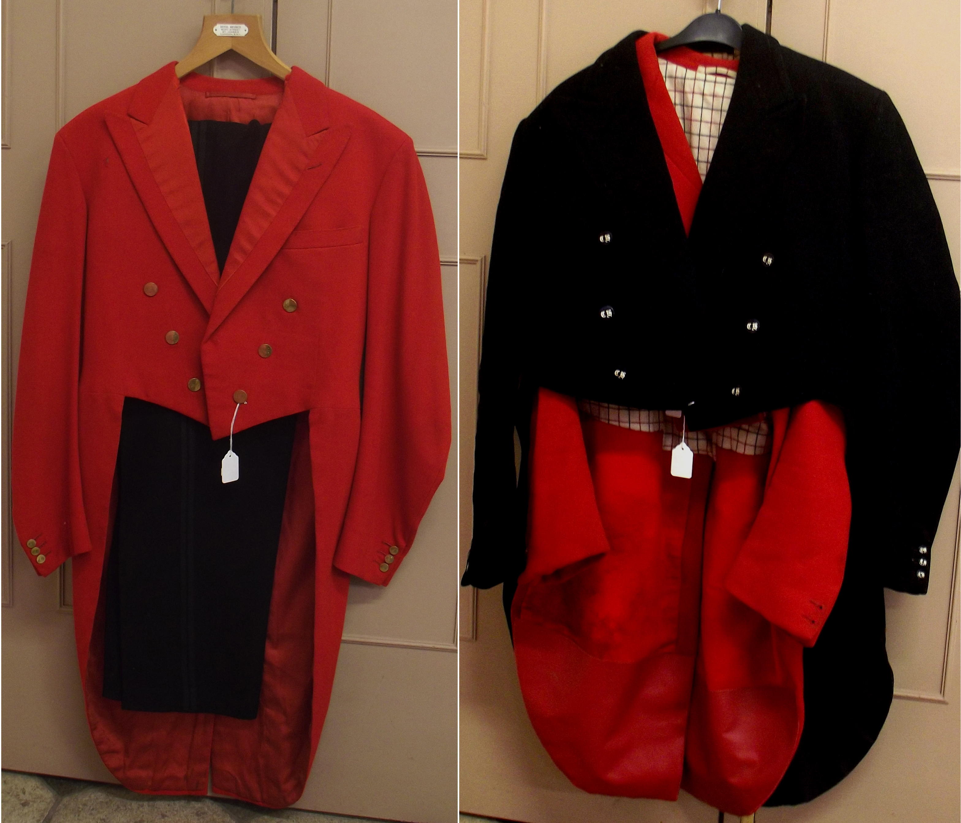 H. Huntsman & Sons (Saville Row) Cheshire Hunt evening suit complete ...