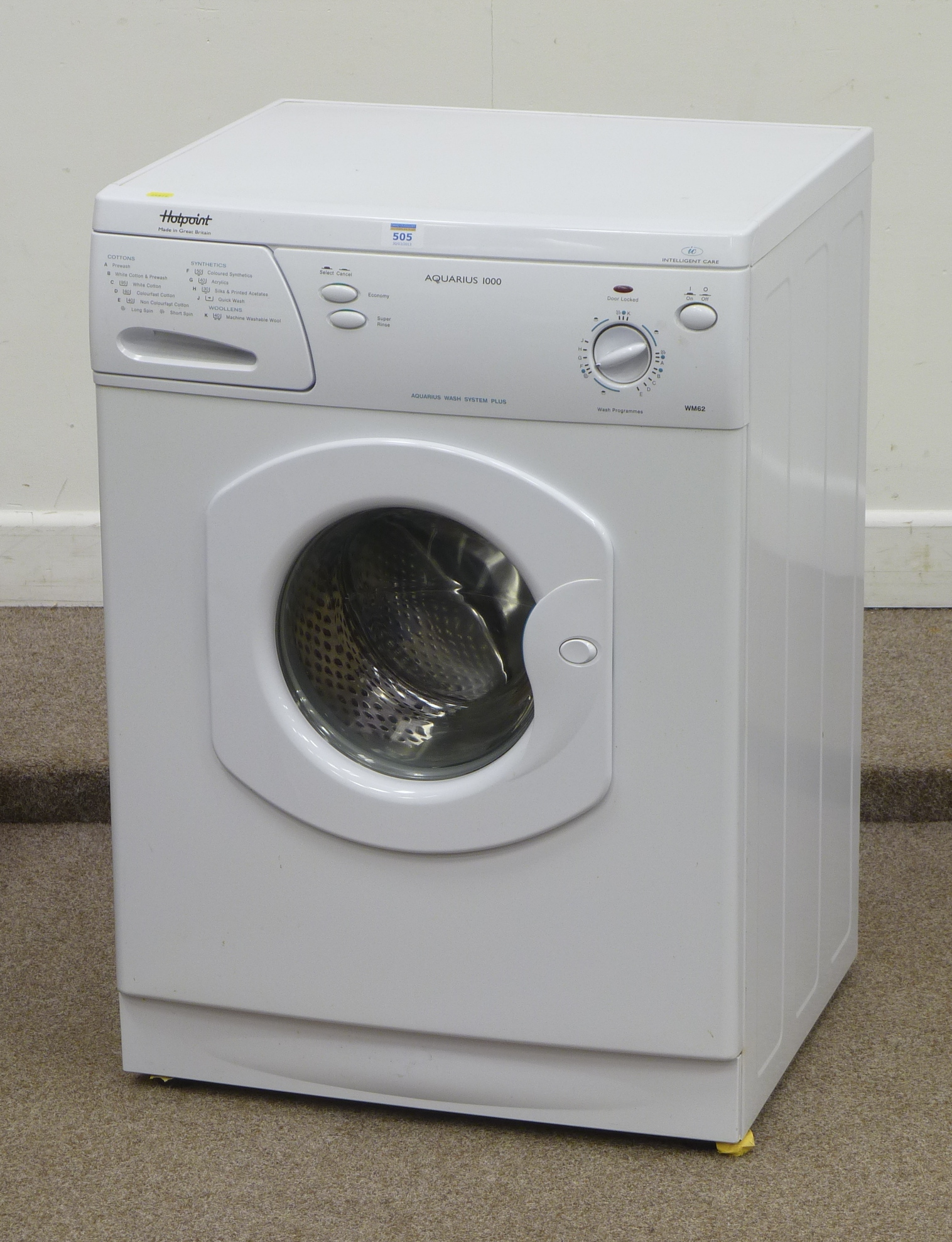 Hotpoint Aquarius WM62 1000 washing machine