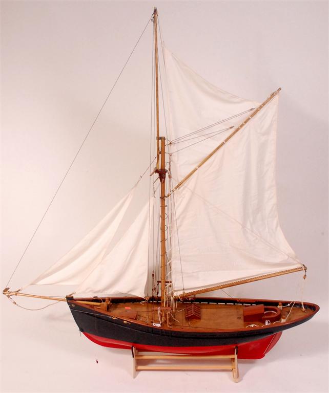 A wood and GRP hull model of a 1904 Bristol Channel Pilot Cutter ...