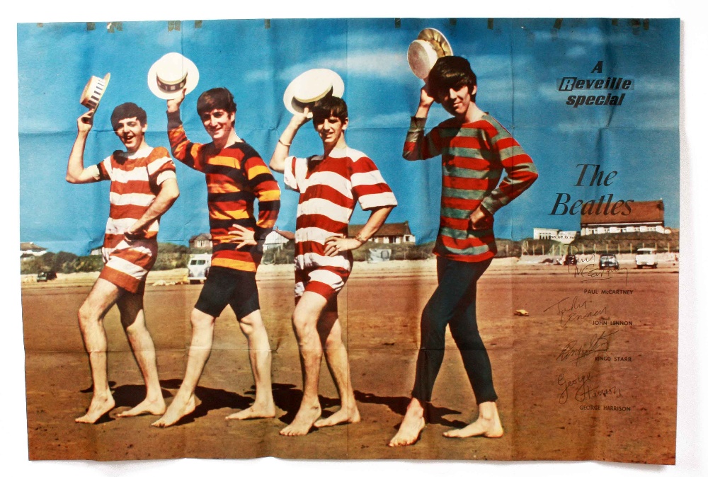 The Beatles: 1963 `Reveille Special` poster with classic Weston-super ...