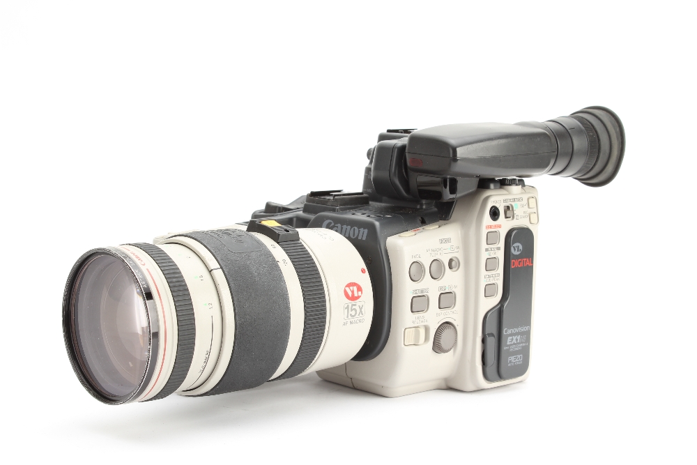 A Canon EX1 Hi 8mm Video Camera, with CL f/1.4-2.1 8-120mm lens, G ...