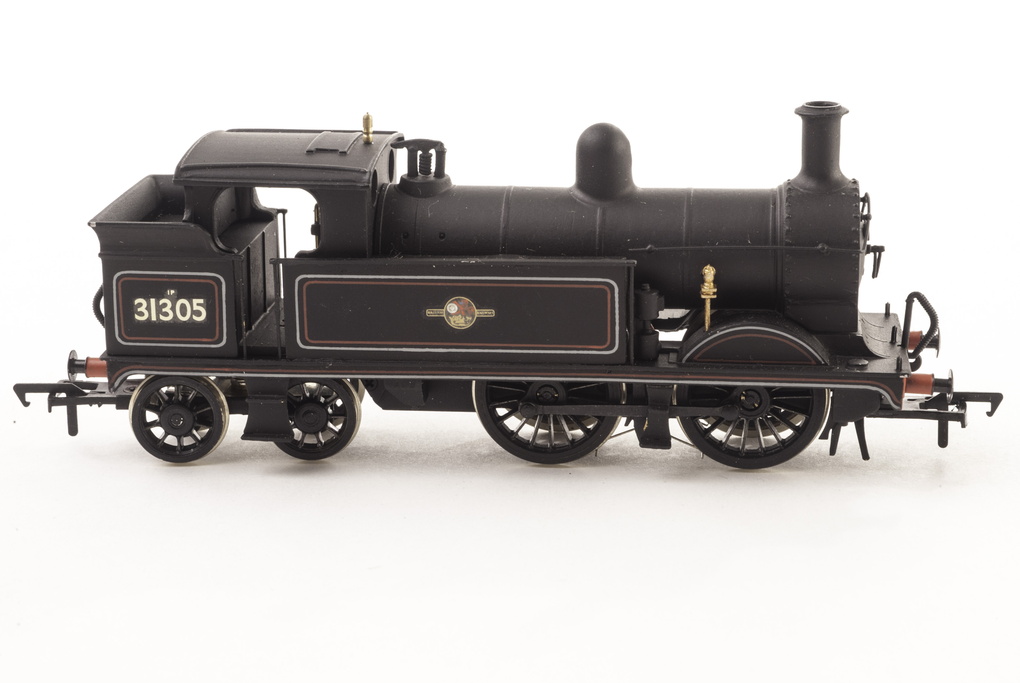 00 Works 00 Gauge SECR BR black Class H 4-4-0 Tank Locomotive, No 31305 ...