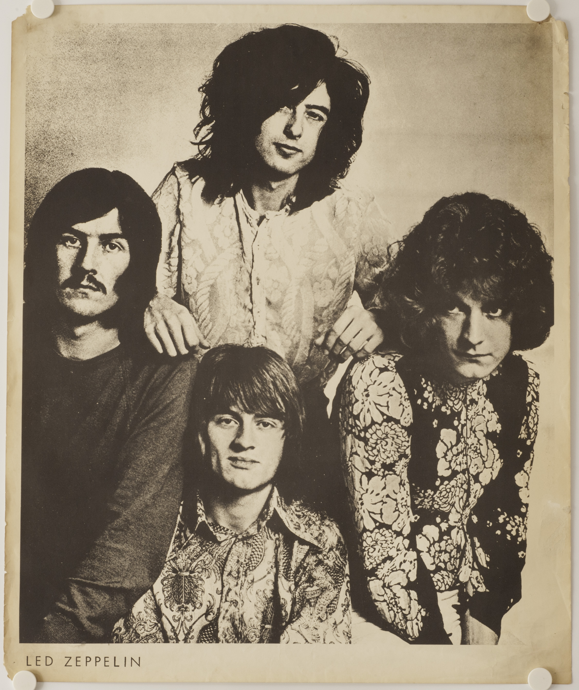 Led Zeppelin Black White 1960 s Poster Featuring The Four Band led-zeppelin-black-white-1960-s-poster-featuring-the-four-band