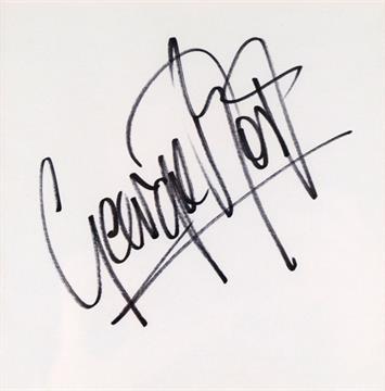 Football. George Best autograph, 1993, framed. Large signature, 5 x 5 ...