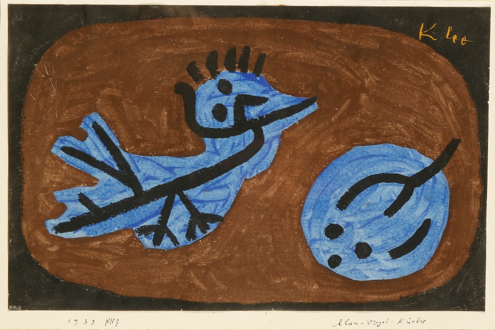 PAUL KLEE (1879-1940) ""Blauer-Vogel-Kurbis"", printed signature to the ...