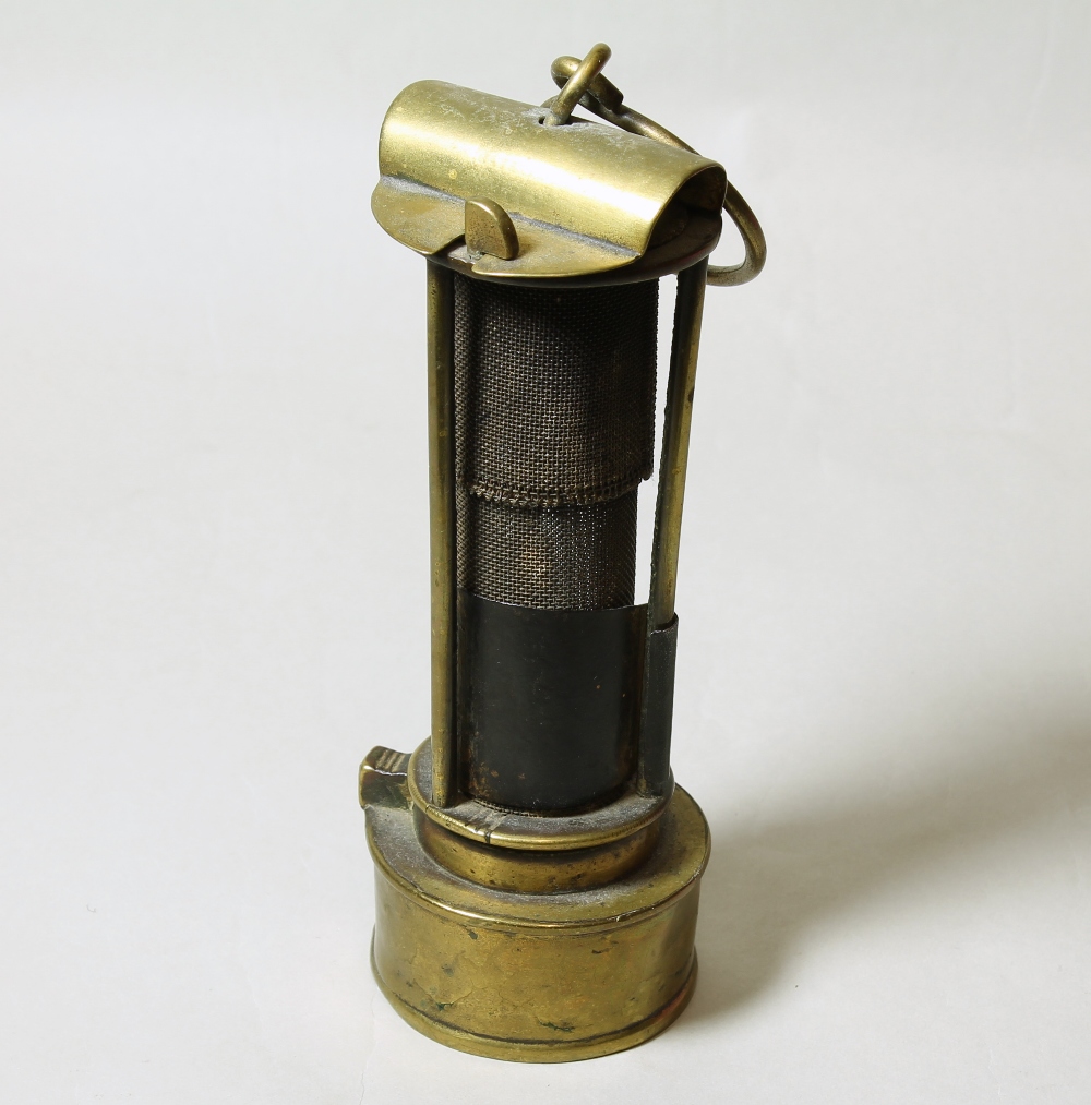 19th century miners safety of "Geordie" lamp in the manner of those ...