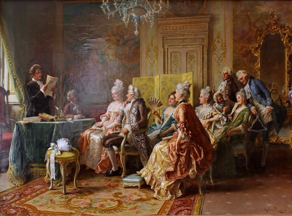 ARTURO RICCI (1854-1919) `The Marriage Settlement` Signed, oil on ...