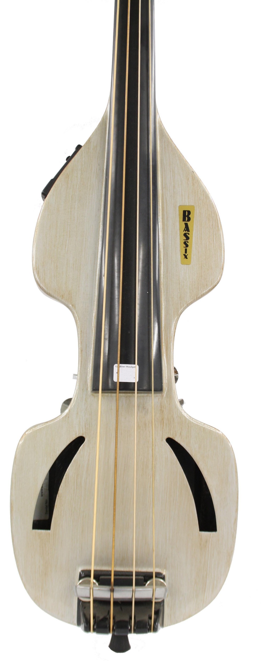 Bassix electric double bass, labelled Hand Crafted by Alan Hatswell ...