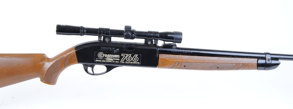 .177 Crosman 766, pump up, BB air rifle and pellets