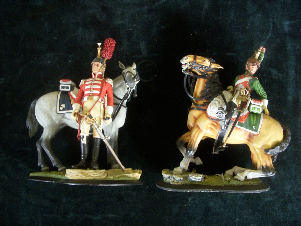 ‘Poste Militaire’ Napoleonic soldiers with horses, die cast models ...