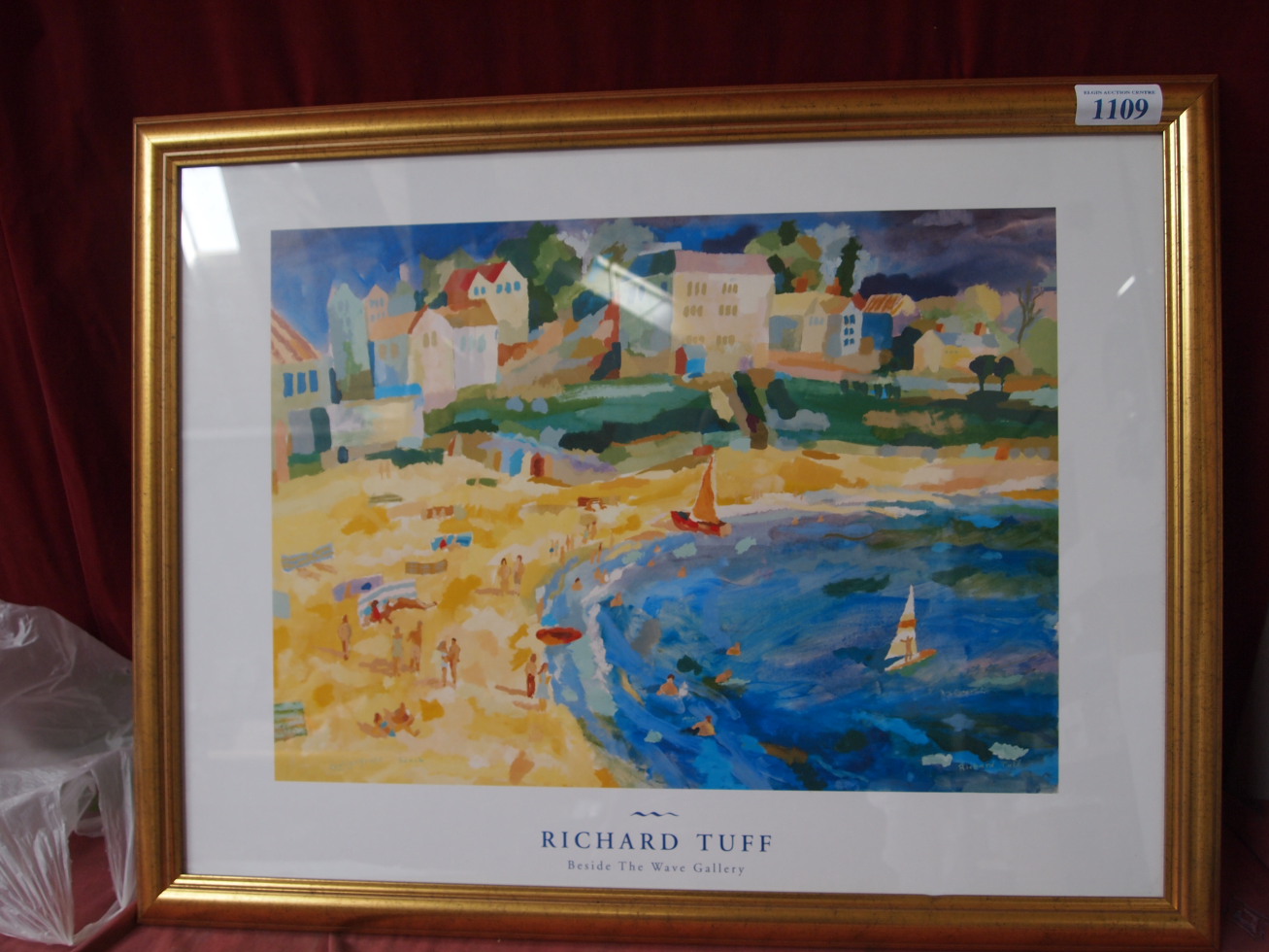 Sale Item: PRINT RICHARD TUFF BESIDE THE WAVE GALLERY Vat Status: No ...