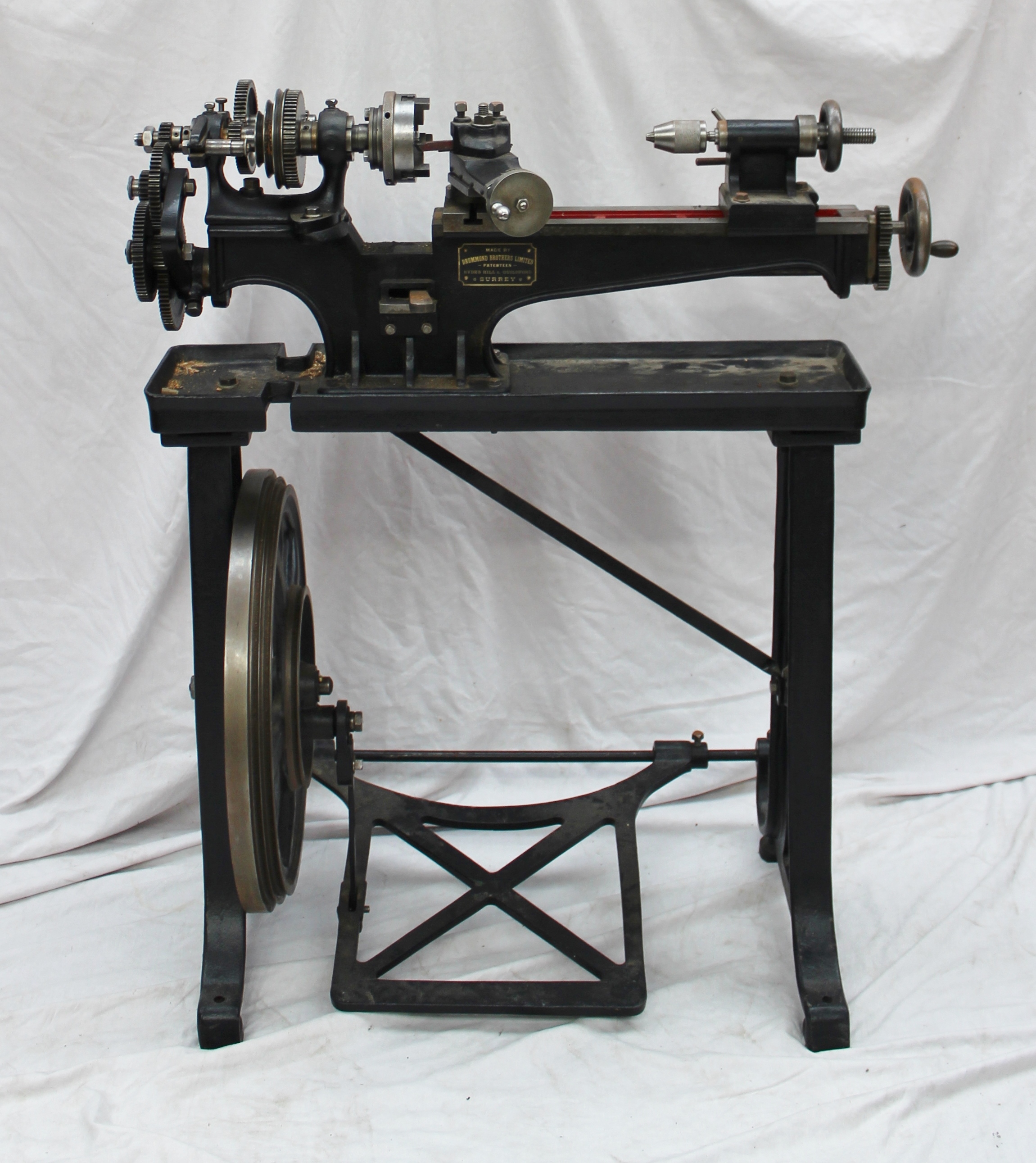 A Drummond brothers limited treadle lathe