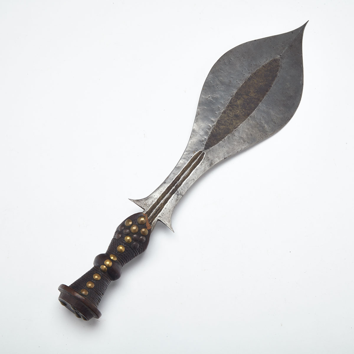 African Luba Short Sword, Congo, 19th/20th century, length 19" — 48.3 ...