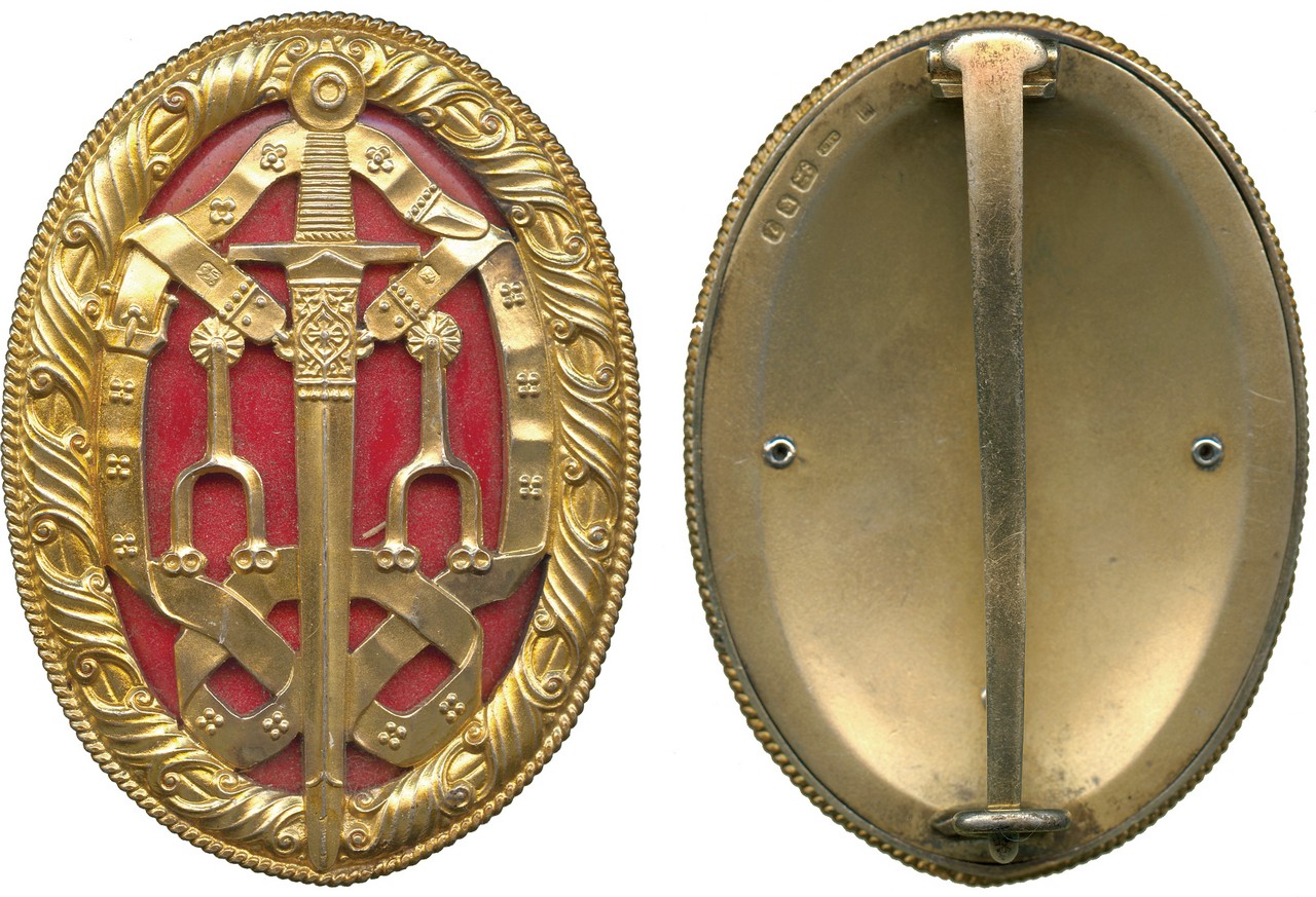 MILITARY MEDALS, KNIGHT BACHELOR’S BADGE, second type, in silver gilt ...