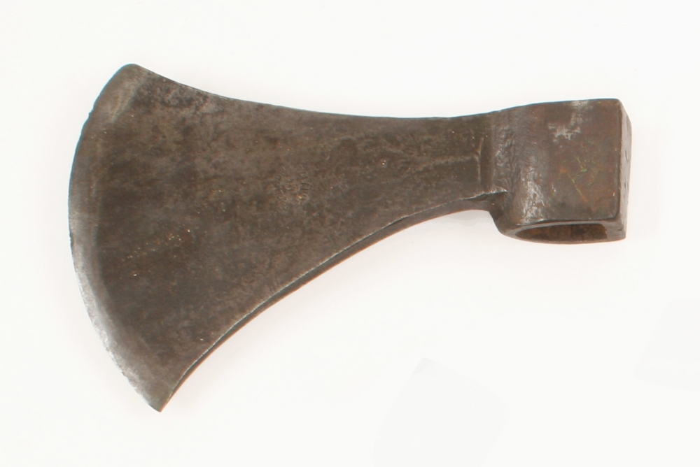 An unusual French felling axe head by TALABOT Sautbotain No 40 with 8 ...