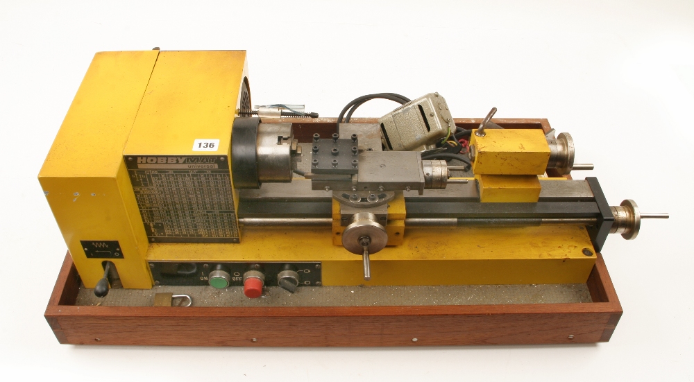 A HOBBYMAT MD65 Universal engineers or model makers lathe with quantity ...