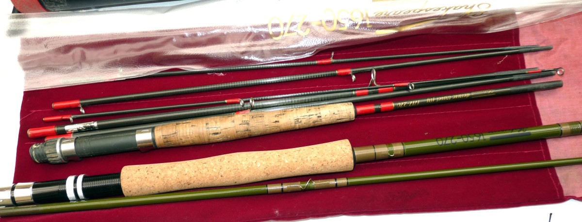 RODS: (2) Shakespeare Deluxe Travel fly rod, 9` 6 piece, model 1717-270 ...