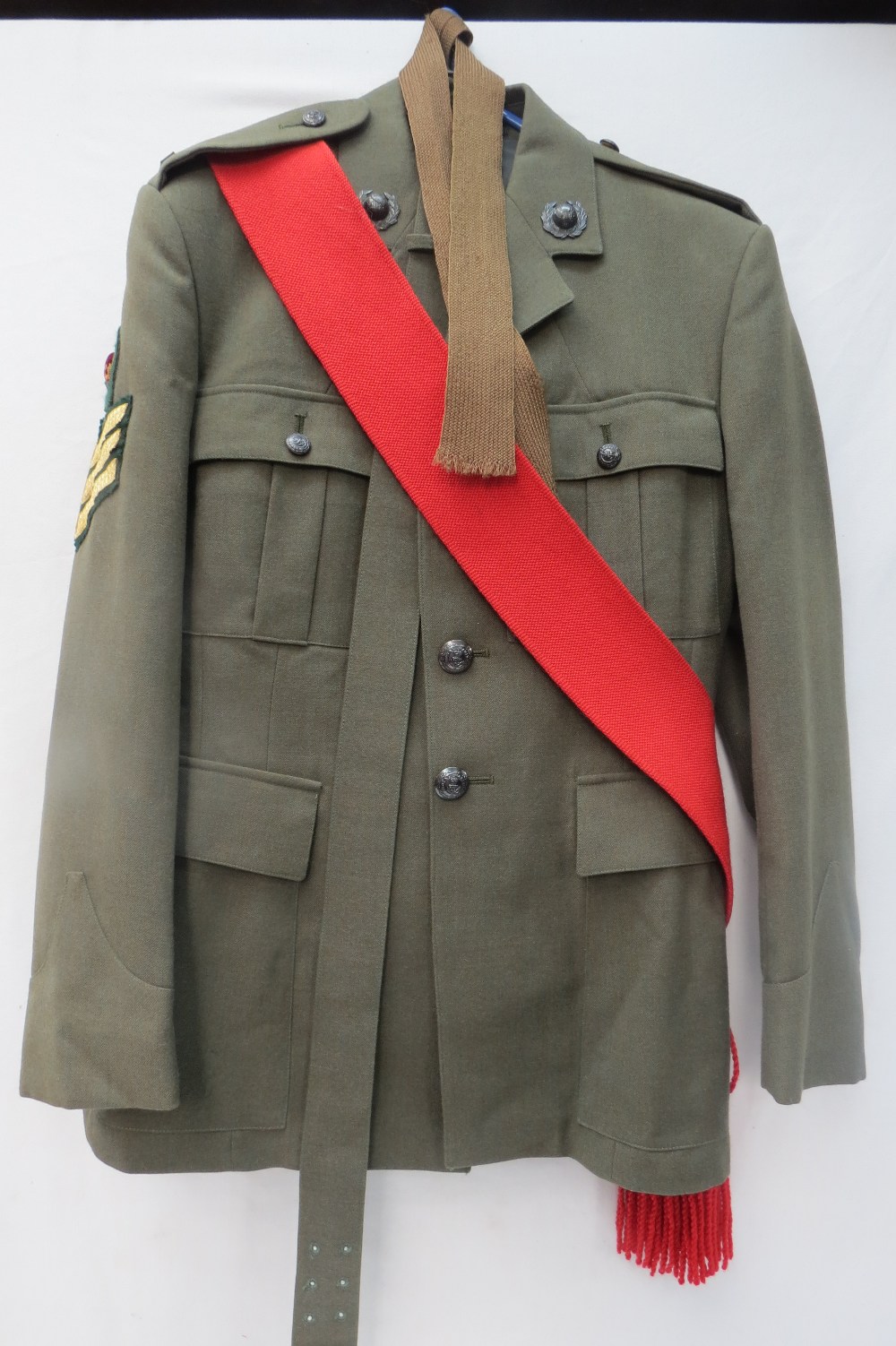 A Royal Marines lovat uniform for a colour sergeant, (tunic, trousers ...