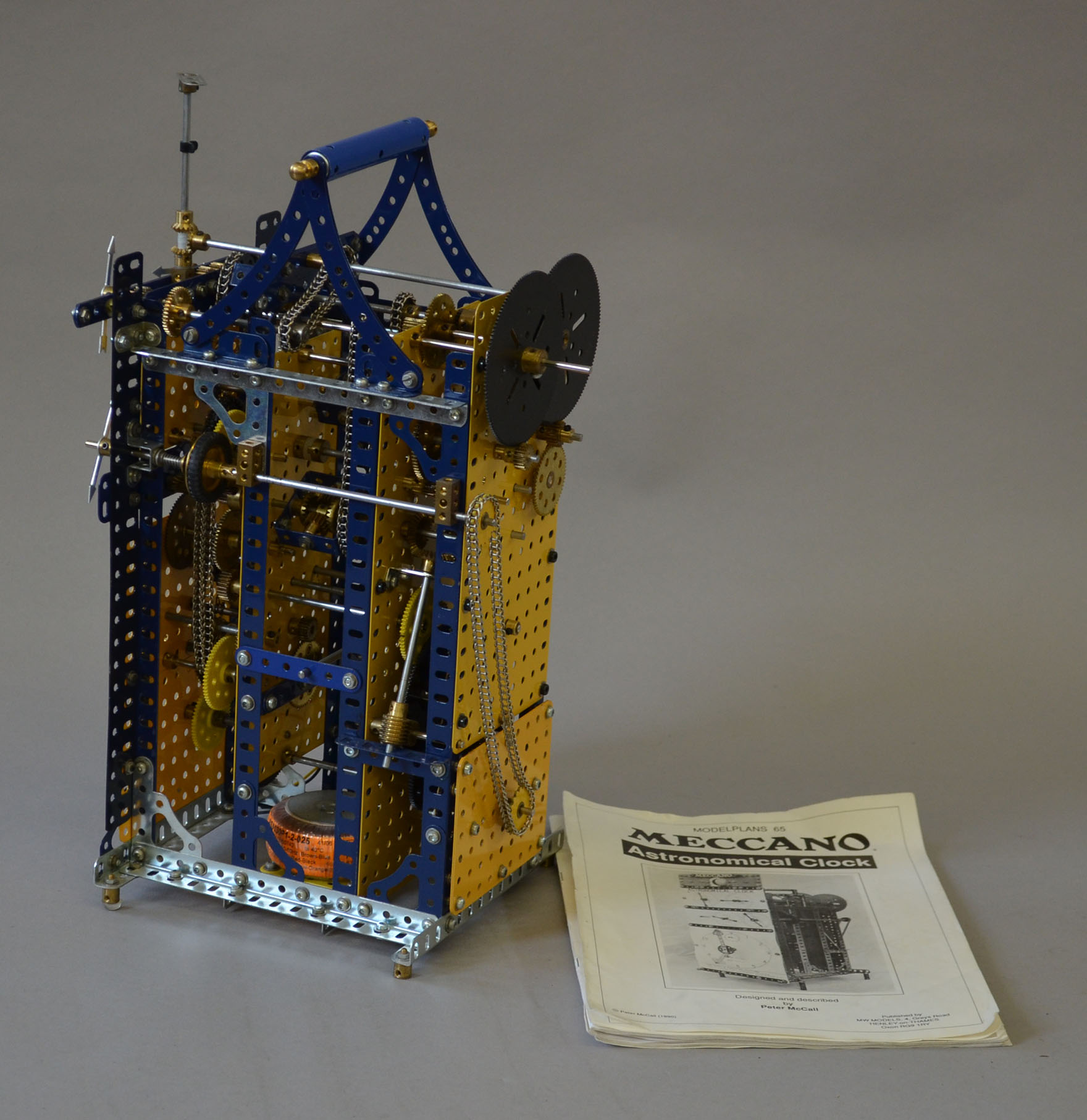 Meccano Astronomical Clock, a well built model based on model plans 65 ...