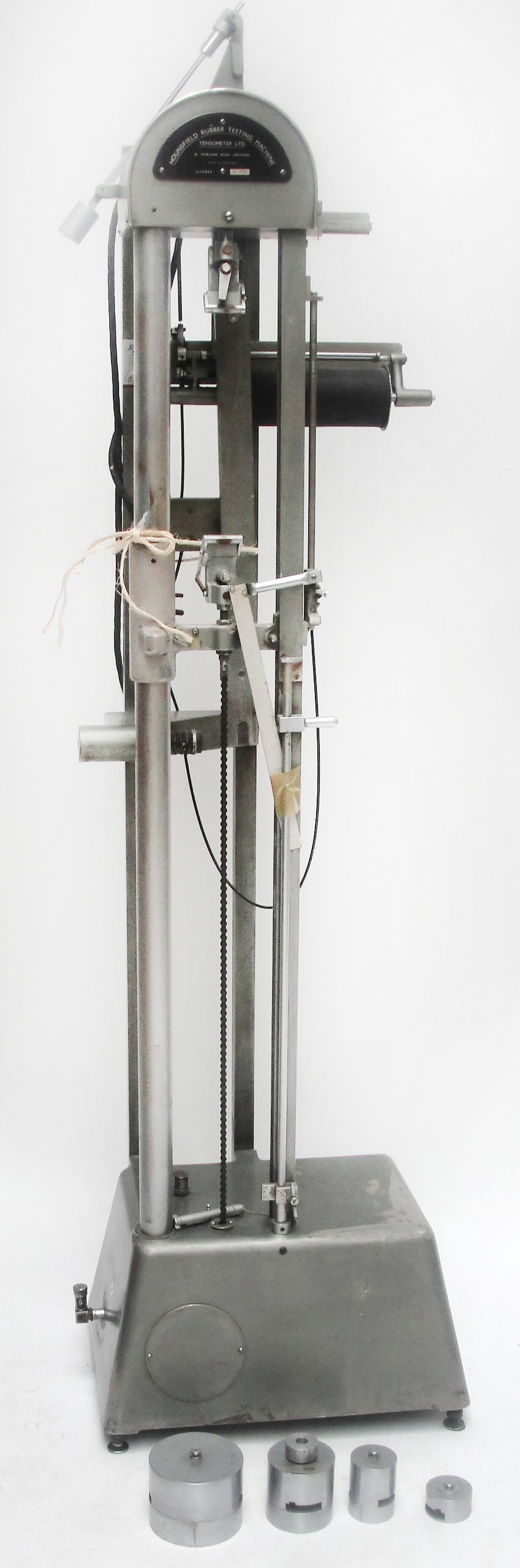 A freestanding Hounsfield tensometer rubber testing machine, no.R78 ...