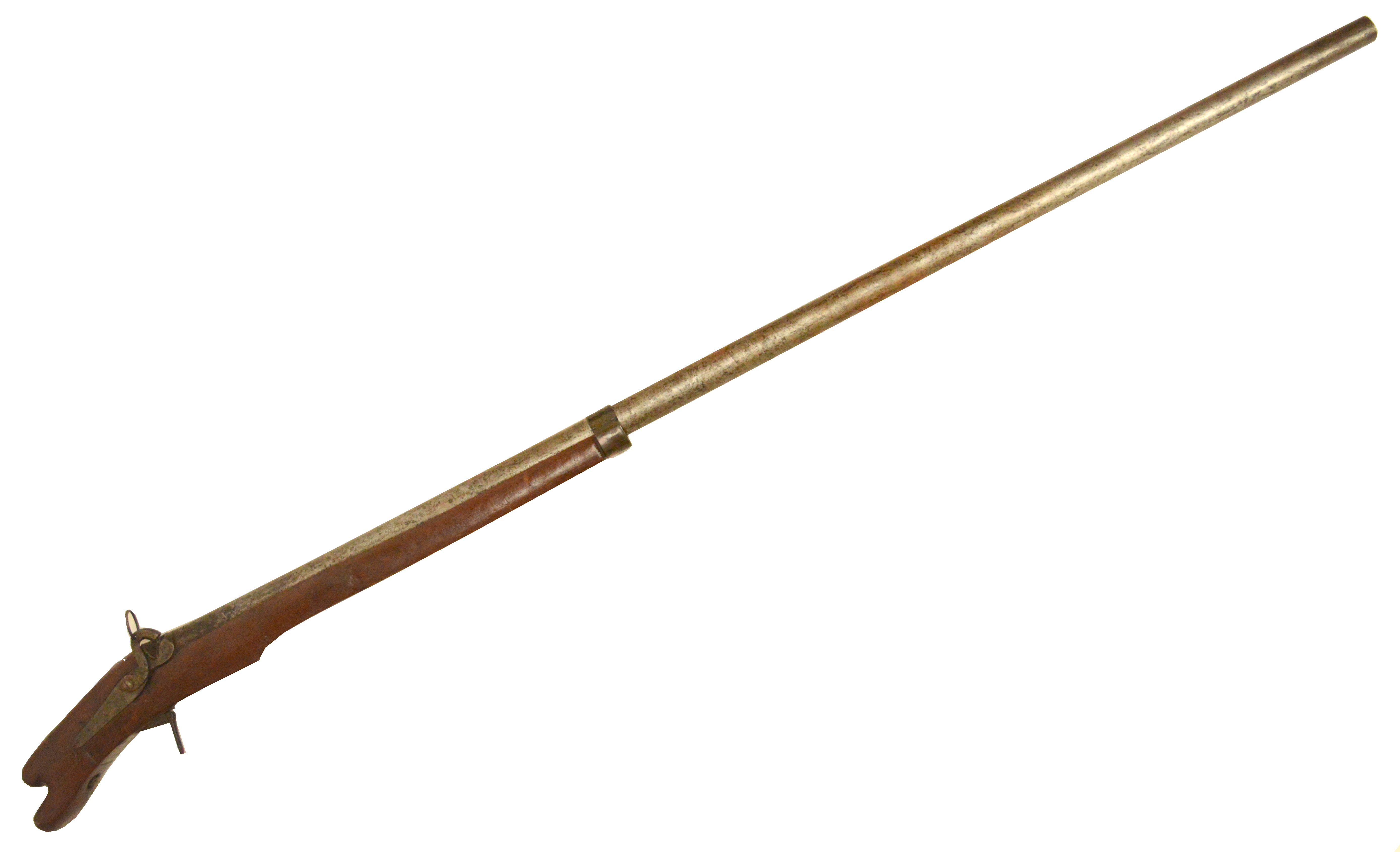 A large mid-early 19th century percussion cap punt gun, length 206cm.