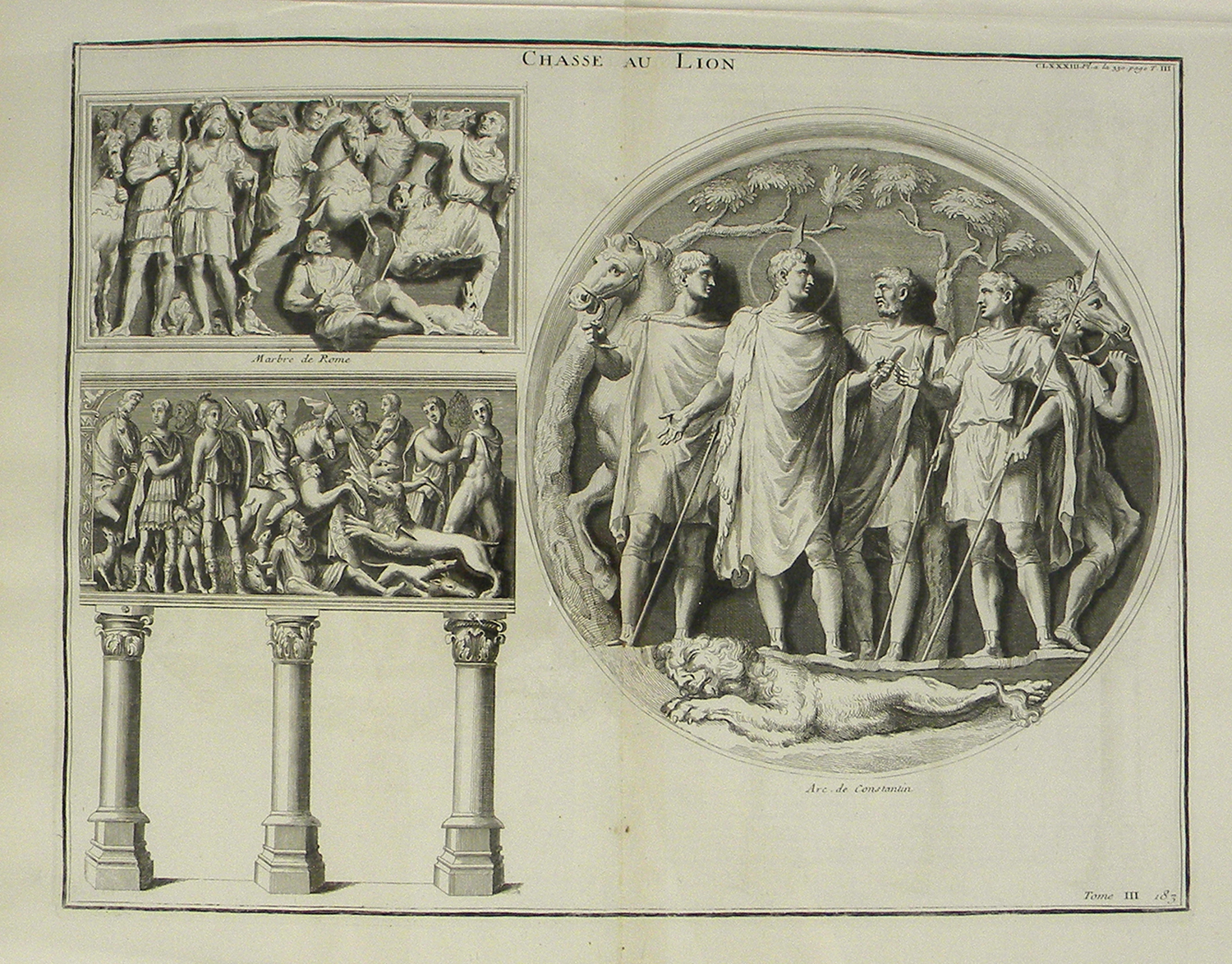 Montfaucon, Bernard de. L’ANTIQUITÉ EXPLIQUÉE, ET REPRÉSENTÉE EN FIGURES. Paris, 1719–24. Fourtee