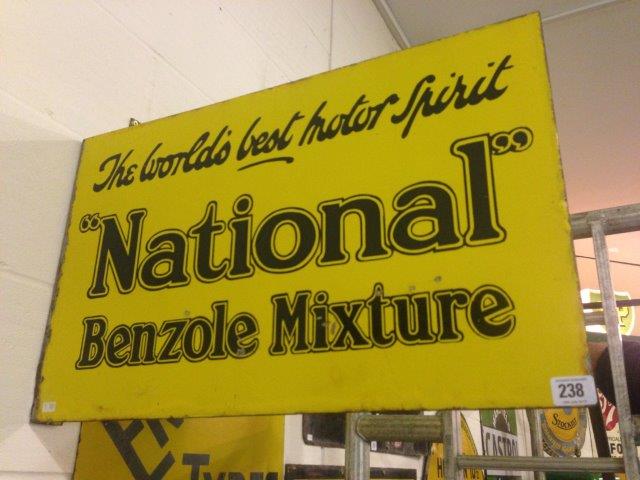 A National Benzole Mixture `The World`s Best Motor Spirit` double sided ...