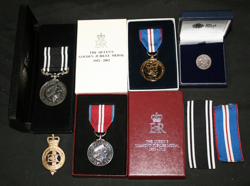 BRITISH PRISON SERVICE MEDALS - good set to include Prison service LSGC ...