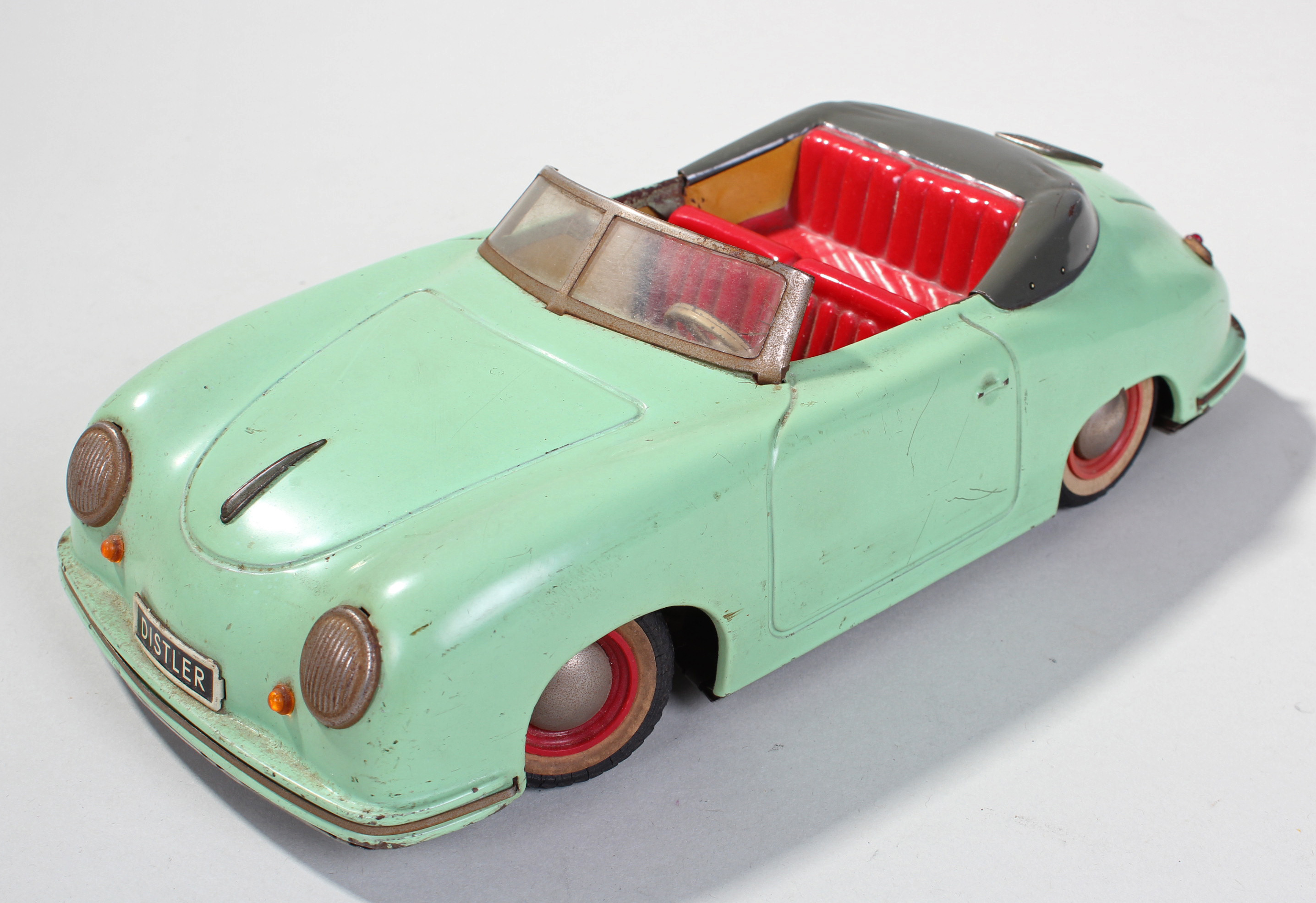 Distler Electro Matic 7500 Porsche tin plate toy car, Made in Western ...