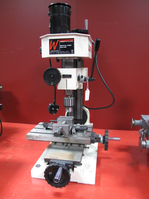 Axminster White Micro Mill Milling Machine, model 010061.