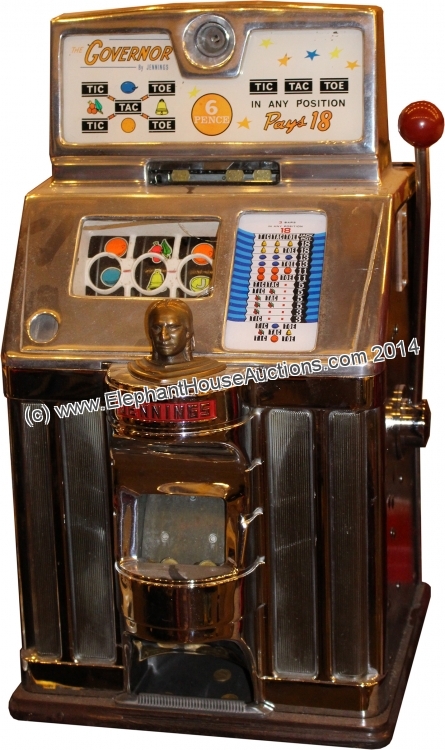 Jennings Governor Coin Operated One Arm Bandit Slot Machine
