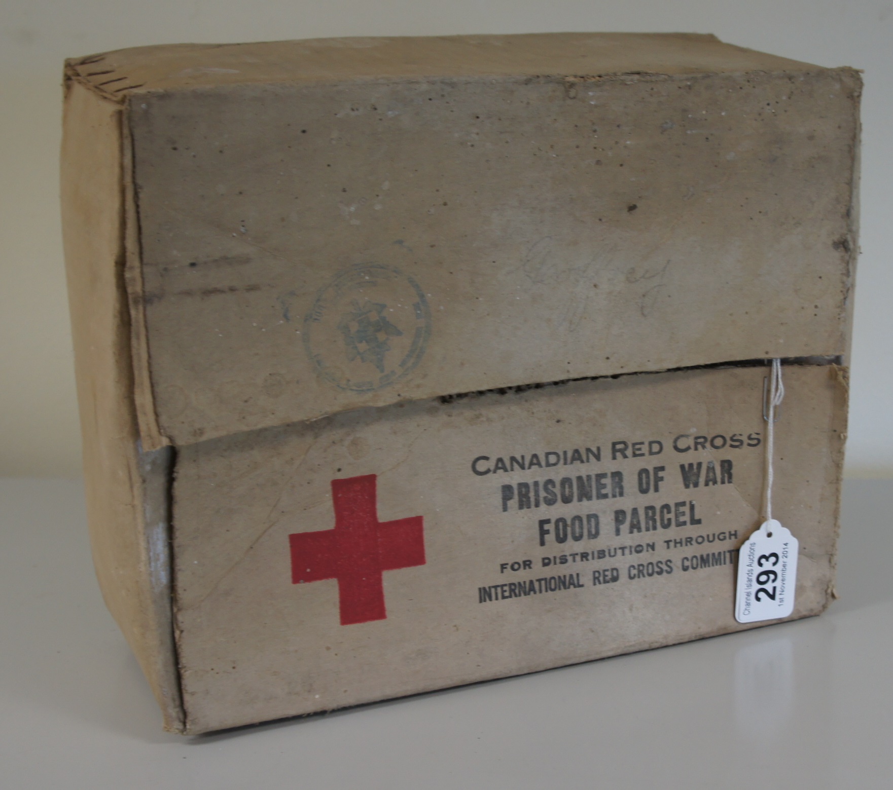 Canadian Red Cross Prisoner of war Food Parcel Box, for distribution ...