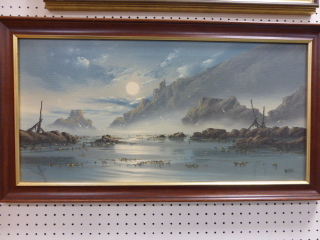 David (Owens) Dyer 1947 - 2006, Cornish artist - oil on canvas ...