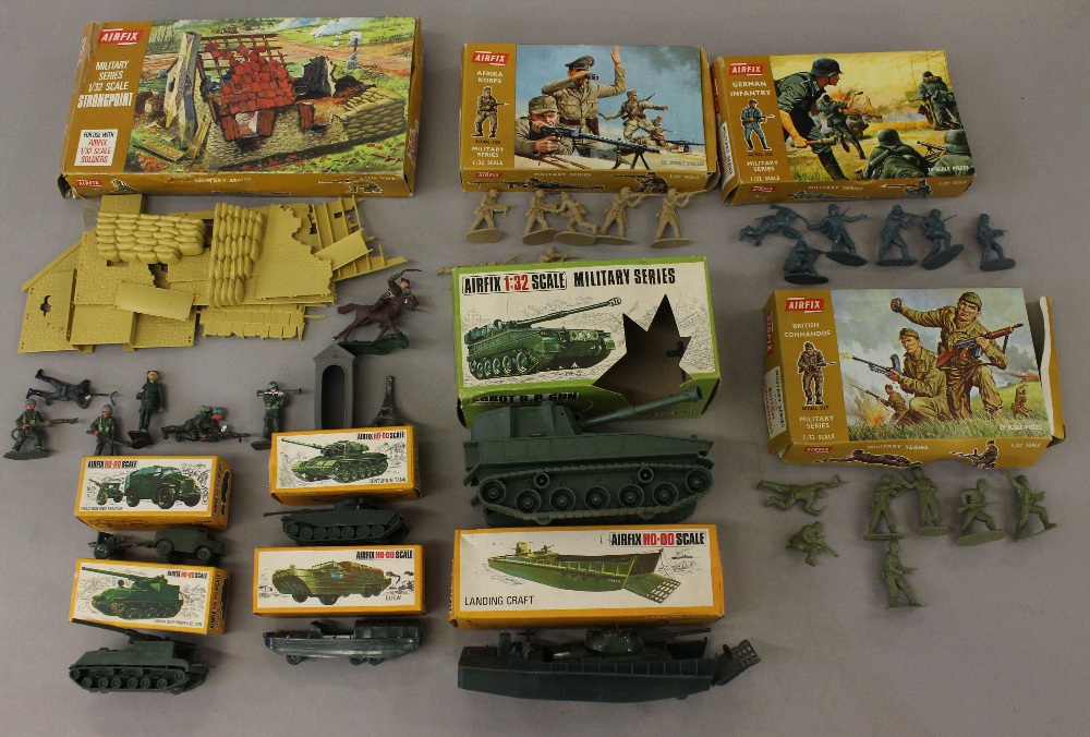 Airfix 1/32 scale Military Series figures: German Infantry; British ...