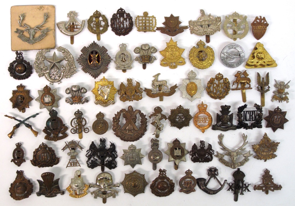 British Regimental Cap Badges including Royal Flying Corps, Royal ...