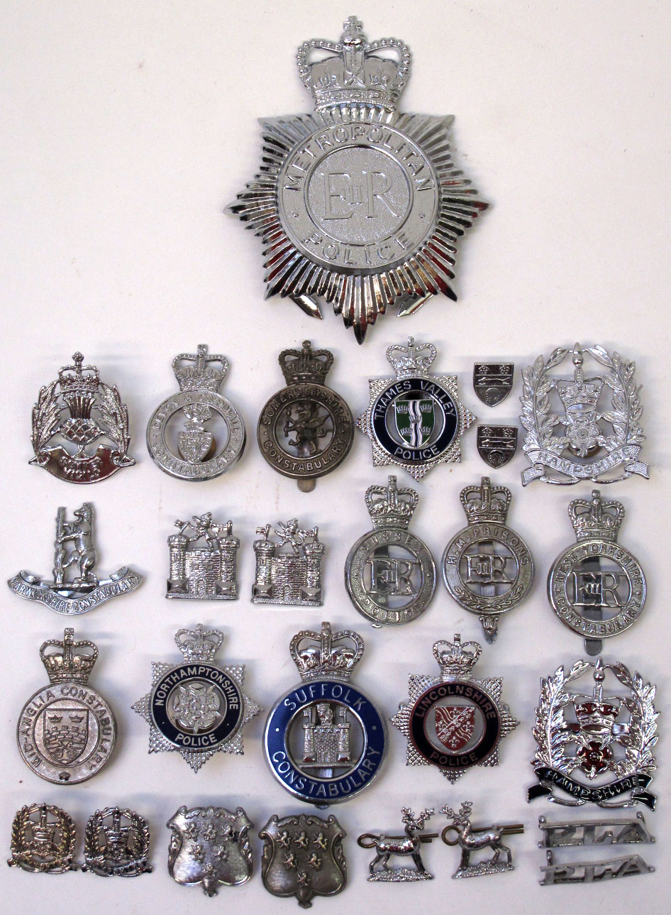 British Police Badge Collection, including Suffolk Constabulary ...