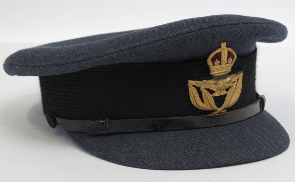 WW2 Royal Air Force Warrant Officers Service Dress Peaked Cap complete ...
