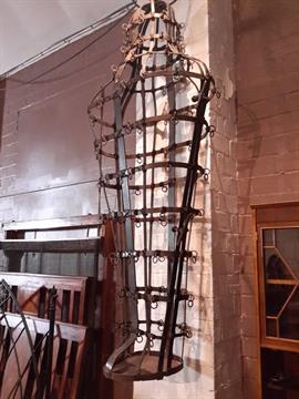 A full size gibbet cage built to contain a person. Originally made as a ...