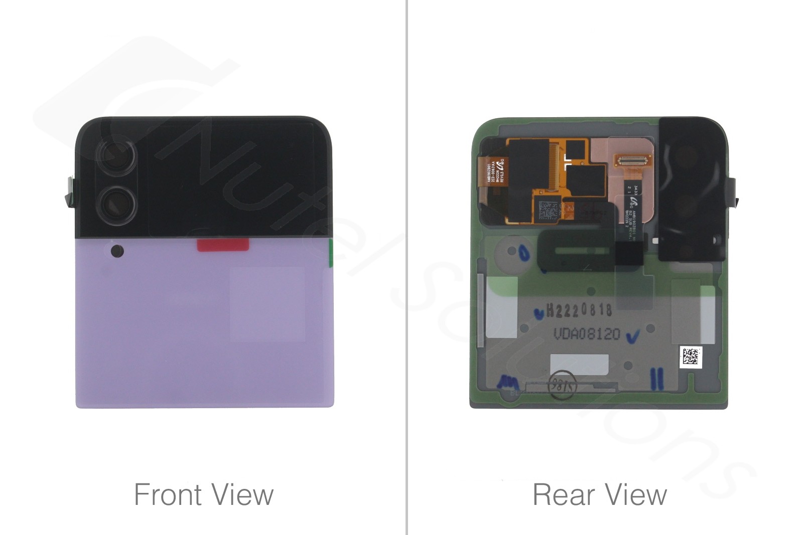 Official Samsung Galaxy Z Flip 4 5G SM-F721 Purple Top LCD Screen With ...