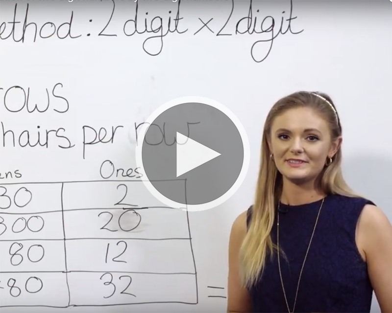How To Teach The Grid Method For Multiplication Of Two Digit Numbers By