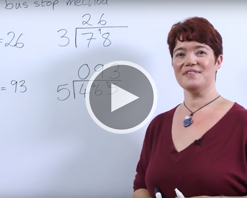 How To Use The Bus Stop Method For Division Of 2 And 3 Digit Numbers 